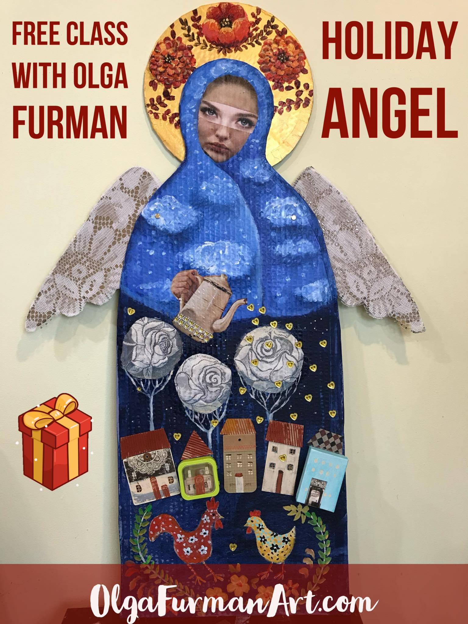 Holiday Angel with Olga Furman – Olga Furman Art